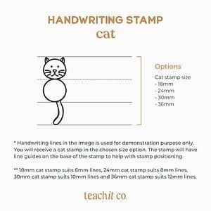 Handwriting Cat Stamp - Teachit Co