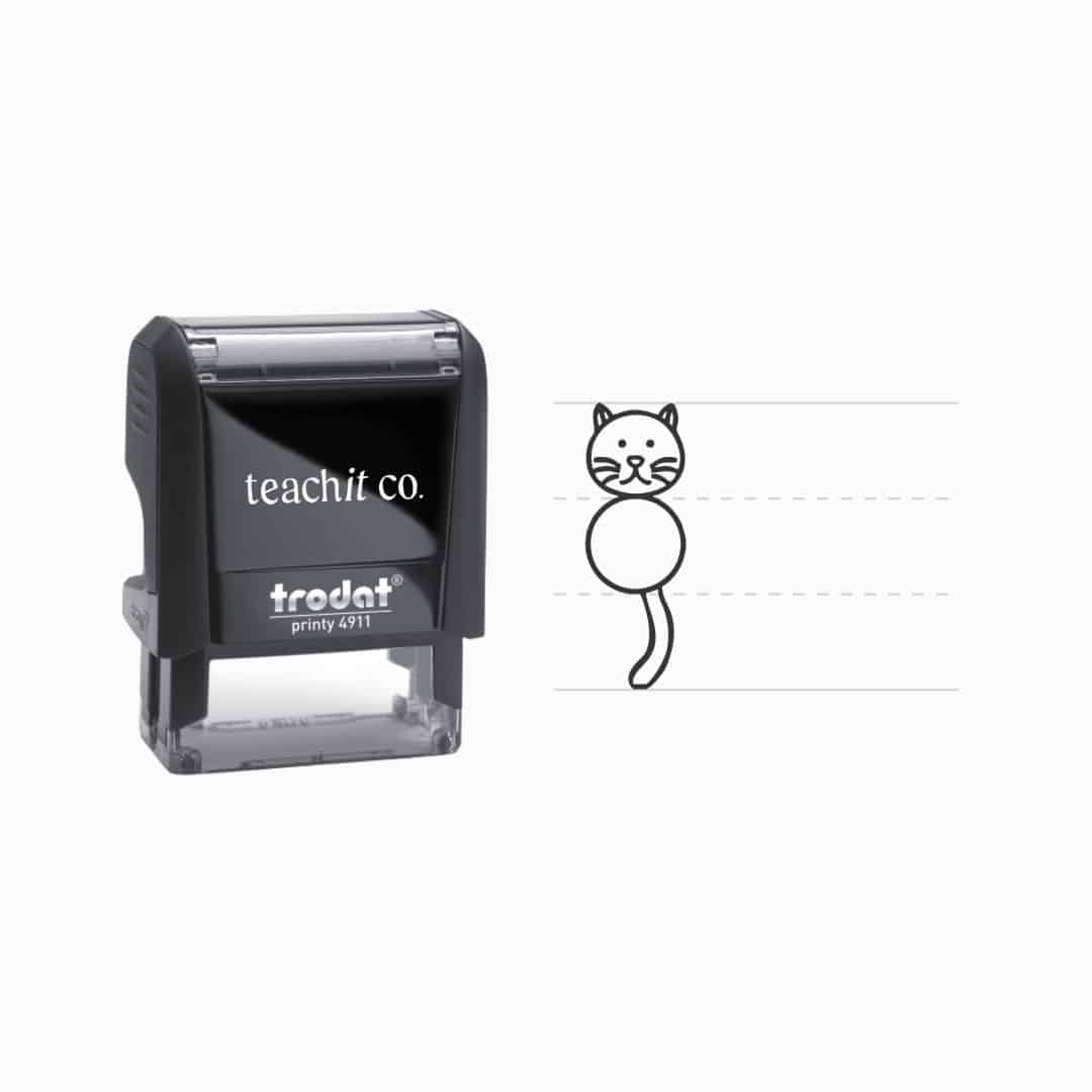 Handwriting Cat Stamp - Teachit Co