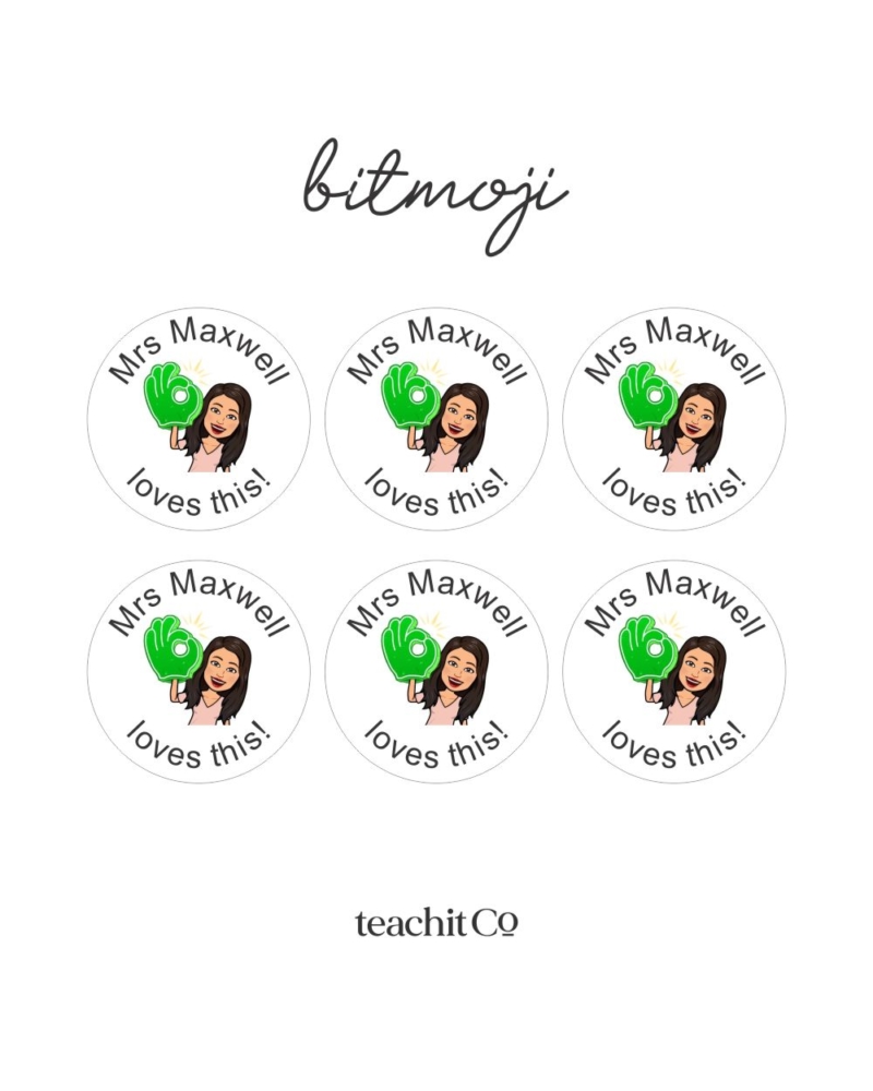 Custom Stickers Bitmoji - teachit Co