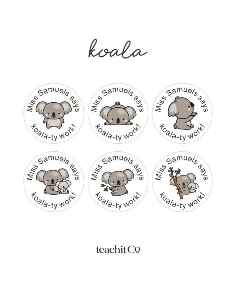 Merit Stickers Koala - teachit Co