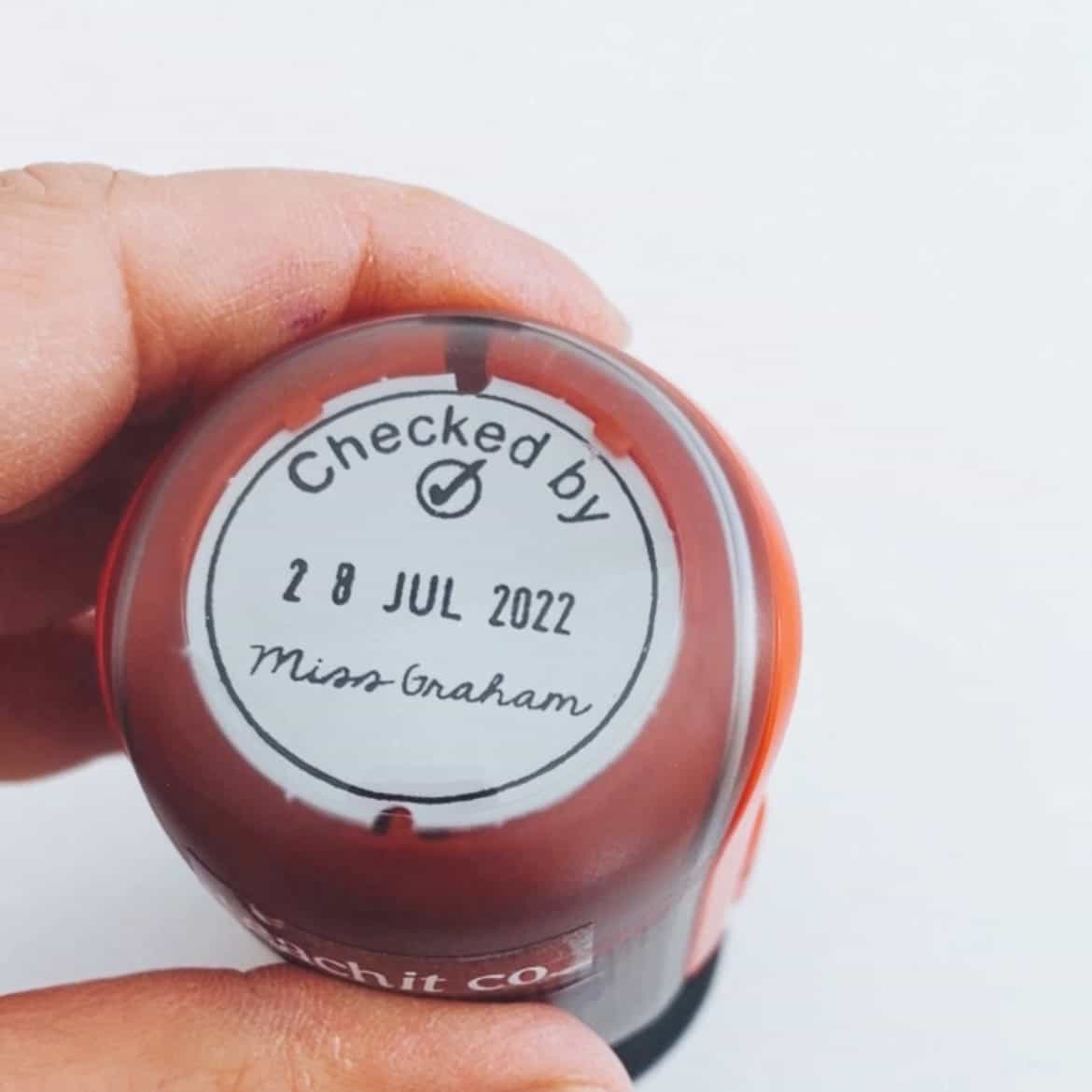 Name + Date Stamp Round | 30mm Round - Teachit Co