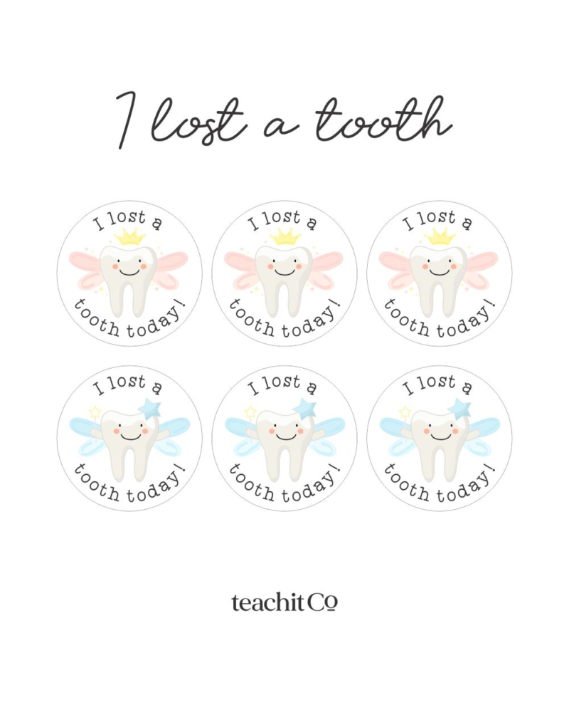 Stickers I Lost A Tooth - teachit Co