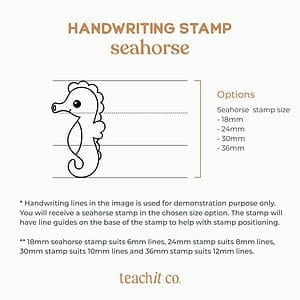 Handwriting Seahorse Stamp - Teachit Co